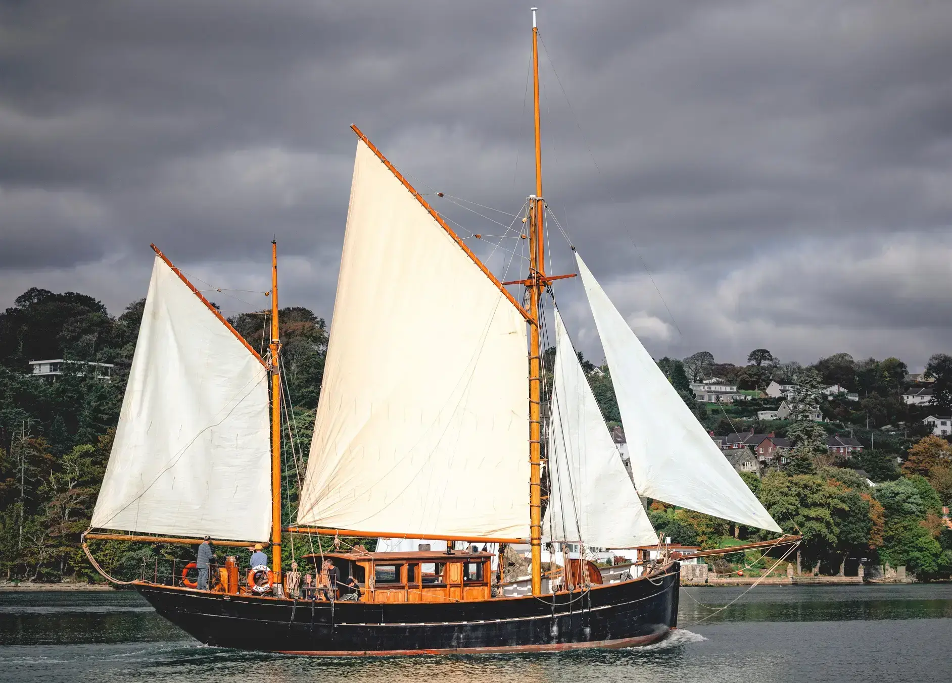 Classic Gaff Rigged Ketch Boat For Sale - Waa2